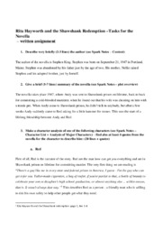 Rita Hayworth and the Shawshank Redemption | Analysis