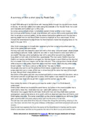 Skin a short story | Noter Analyse | Roald Dahl