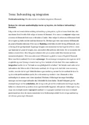 Tema: Indvandring og integration | Samfundsfag | 10 i karakter