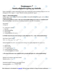 Sandsynlighedsregning og statistik | Emneopgave