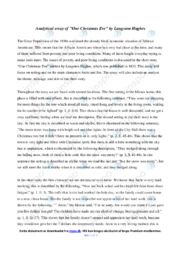 One Christmas Eve | Analytical Essay | Langston Hughes